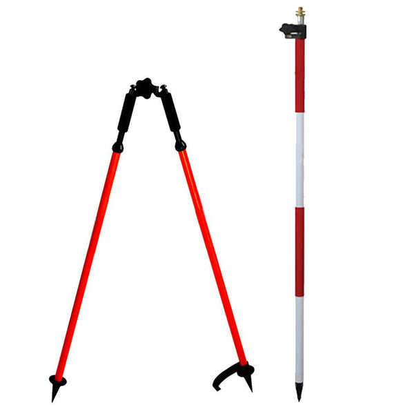 8ft/2.6m Prism Pole and Bipod Combo – Survey Pro USA