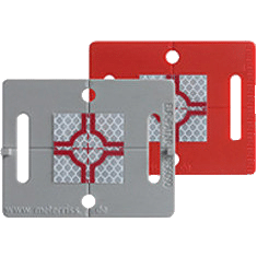 Retro Reflective Survey Target w/Target Reflector (30mm x 30mm) (100pc ...